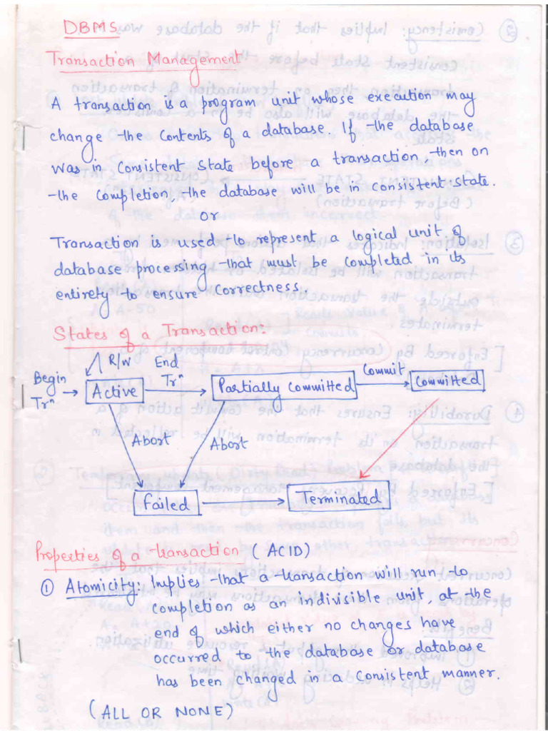 DBMS-Transaction Control | PDF