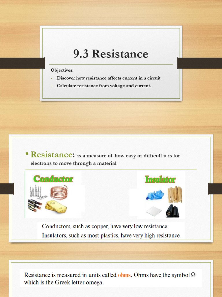 Understanding Resistance in Circuits | PDF
