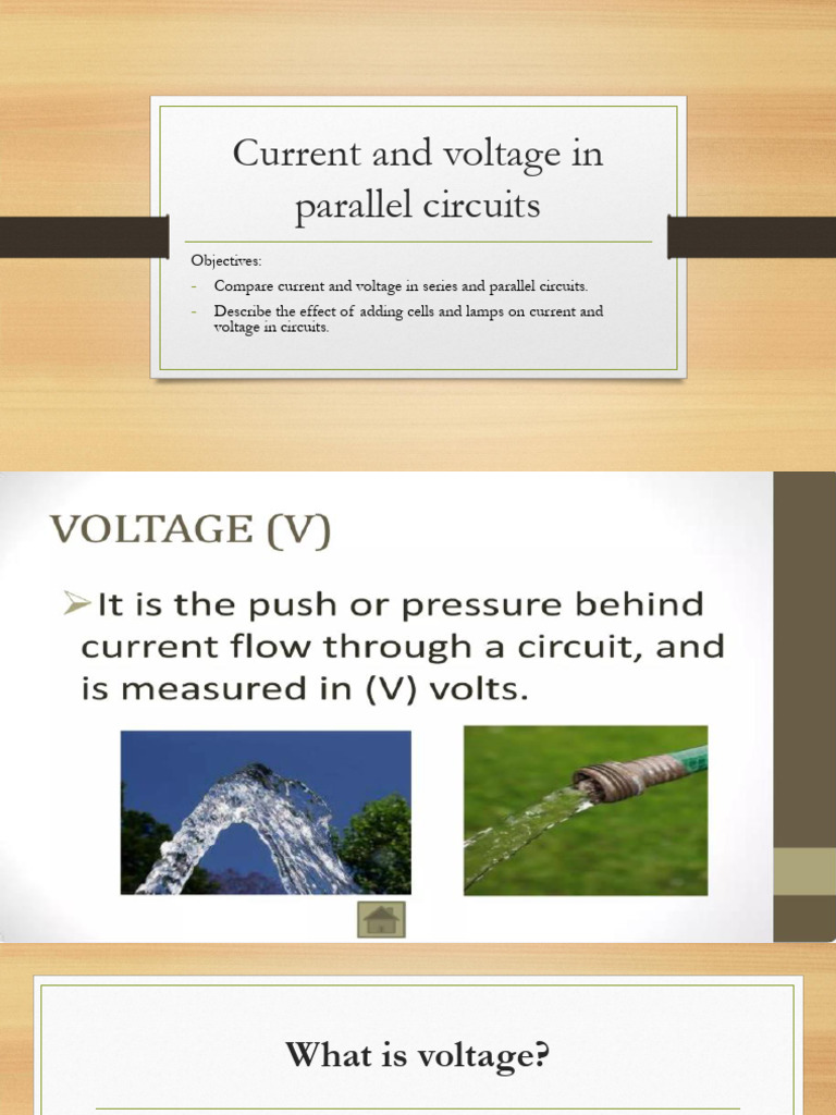 Current and Voltage in Parallel Circuits | PDF
