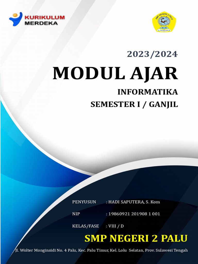 Modul Ajar Informatika Kelas VIII | PDF