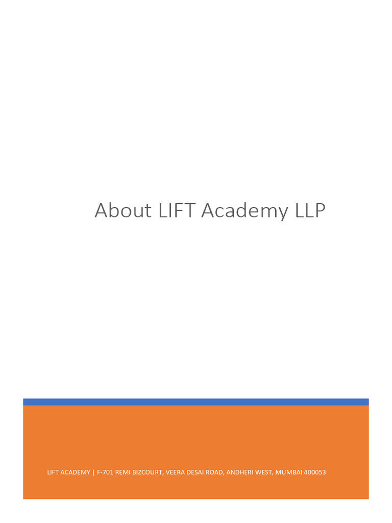 LIFT_PPT | PDF | Logistics | Warehouse