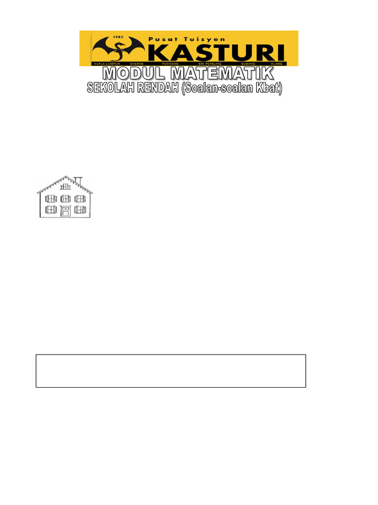 Modul KBAT Matematik Sekolah Rendah | PDF