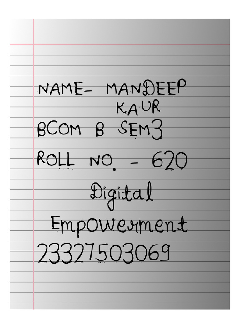 Digital Empowerment Assignment | PDF