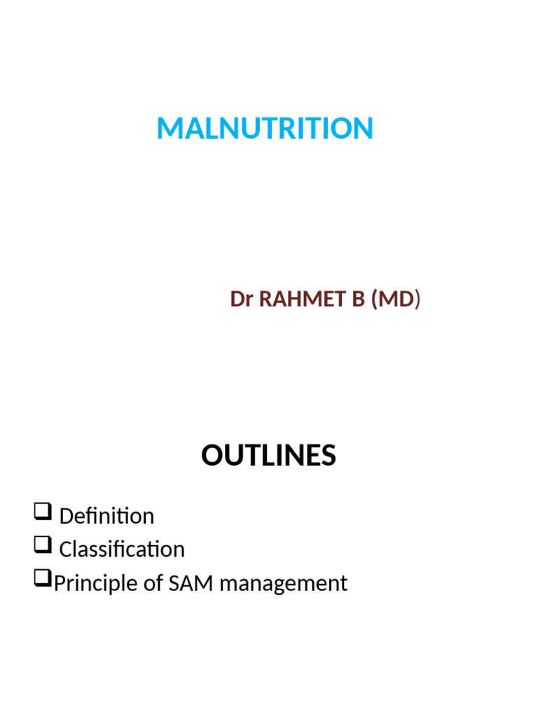 Understanding Acute Malnutrition | PDF | Malnutrition | Nutrition