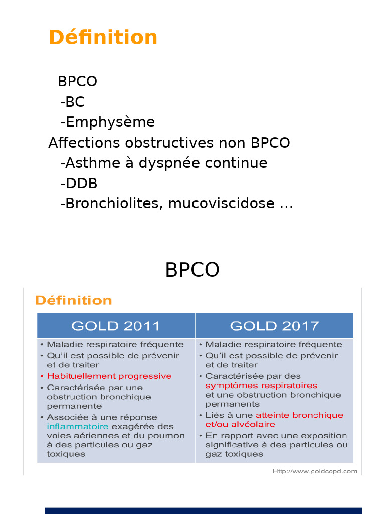 14-BPCO Cours PR Bennani 2024 | PDF | Bronchopneumopathie chronique ...