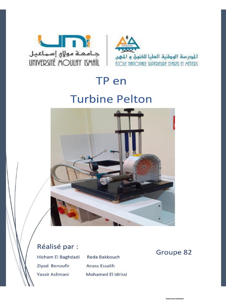 rapport de TP turbomachines | PDF
