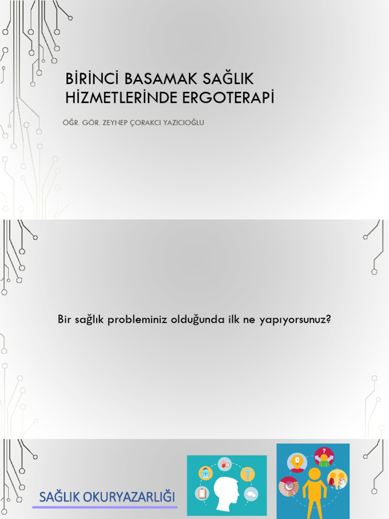 4. Birinci Basamak Sağlık Hizmetlerinde Ergoterapi | PDF