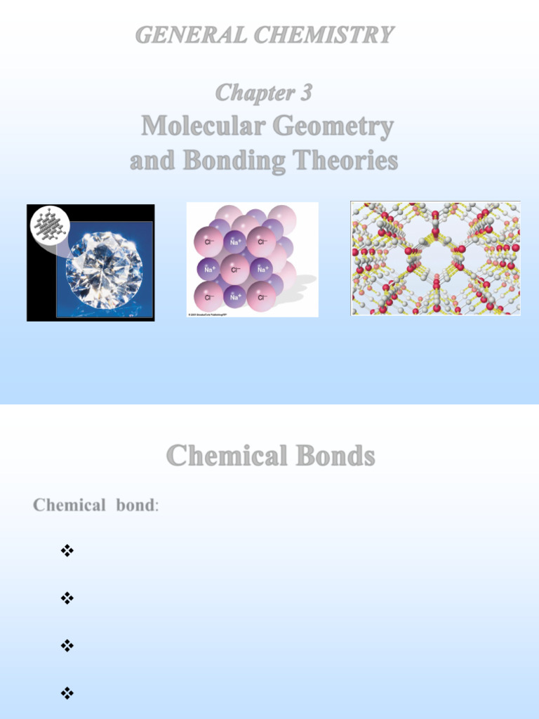 Chap3 - Molecular Geometry and Bonding Theories | PDF | Chemical Bond | Chemistry