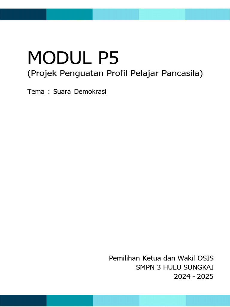 Modul p5 Suara Demokrasi | PDF
