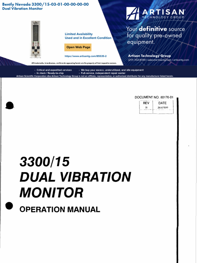 Info Baker Hughes Bently Nevada 3300 15 02 01 00 00 00 00 Manual ...