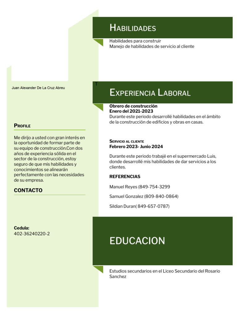 Juan Alexander Curriculo | PDF