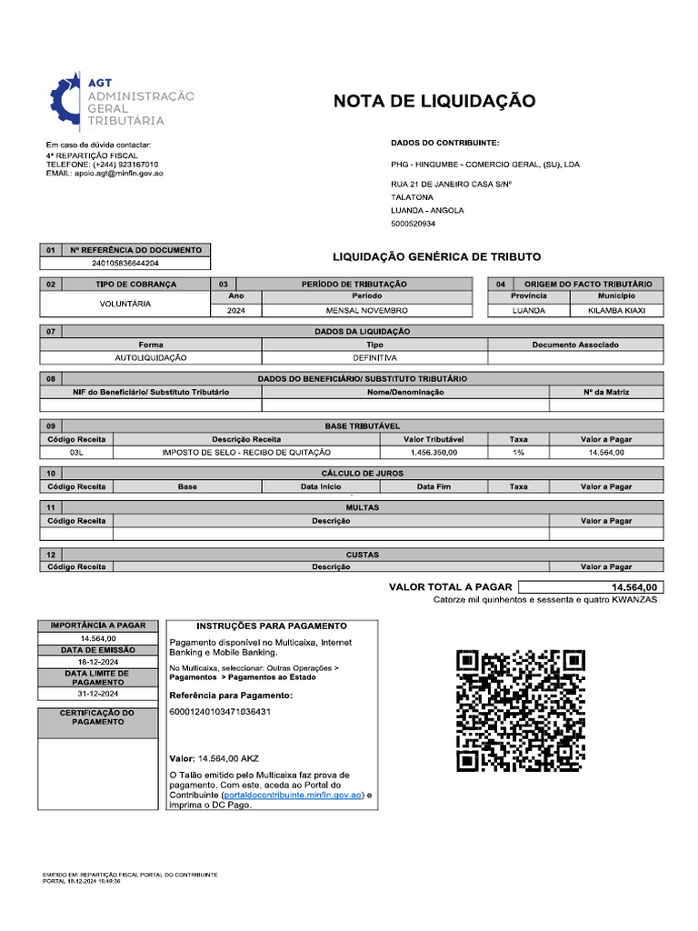 Imposto de Selo PHG | PDF