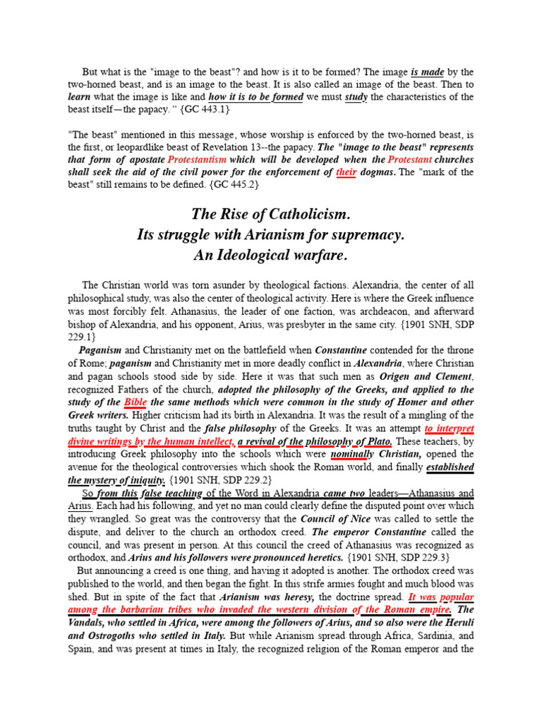 Understanding the Image of the Beast | PDF | Origen | Arianism