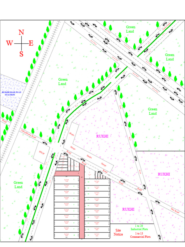 Rukhi Industrial Park Plotting Map | PDF
