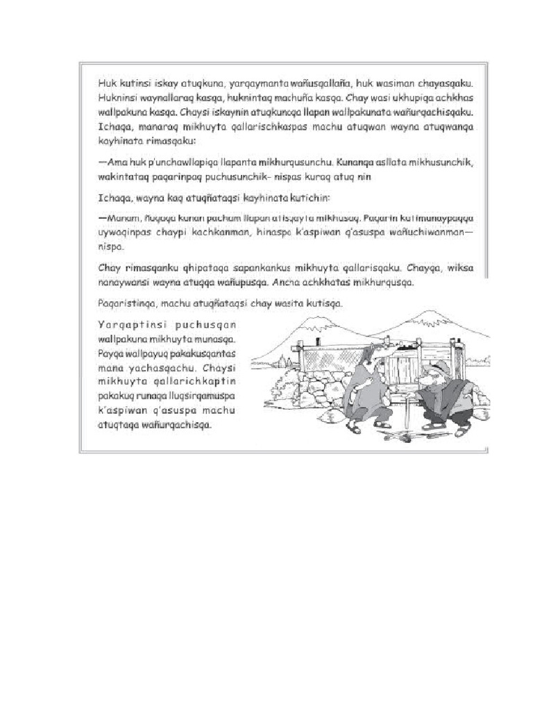 CUENTO DE QUECHUA | PDF