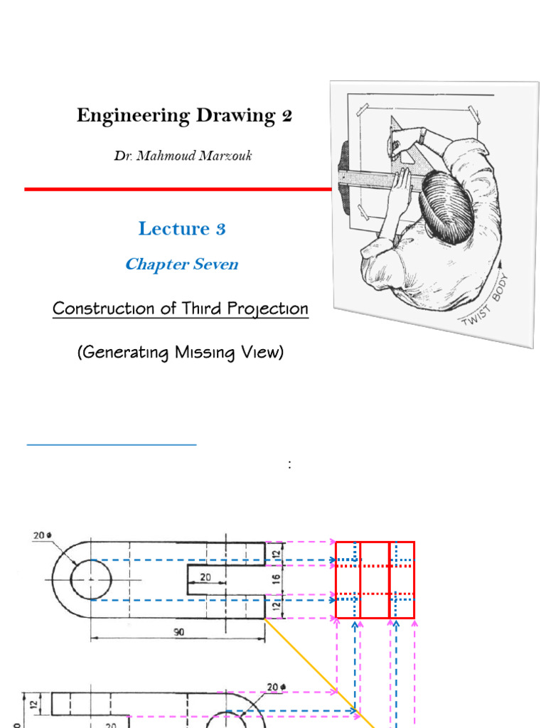 Engineering Drawing 2 - (Lec.3) - Generating Missing View | PDF Engineering Drawing 2 - (Lec.3) - Generating Missing View | PDF