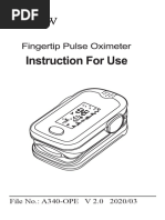 User Manual For Handheld Pulse Oximeter | PDF | Hemoglobin | Usb