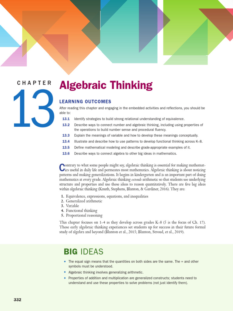 Elementary and Middle School Mathematics | PDF | Algebra | Multiplication