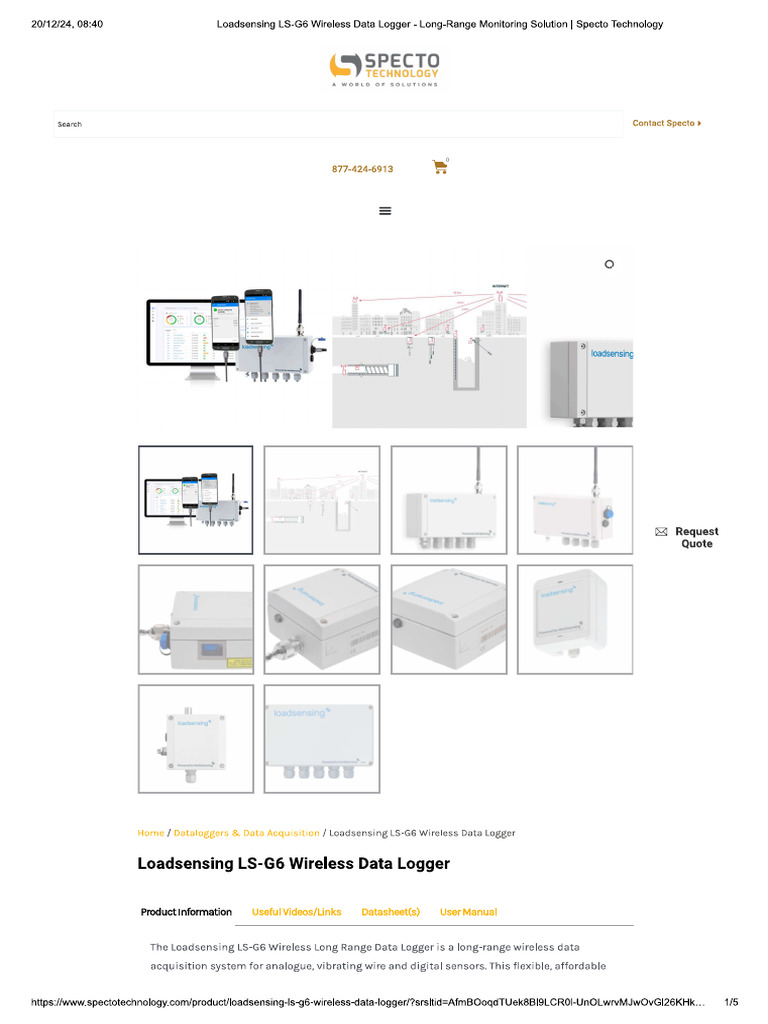Loadsensing LS-G6 Wireless Data Logger | PDF