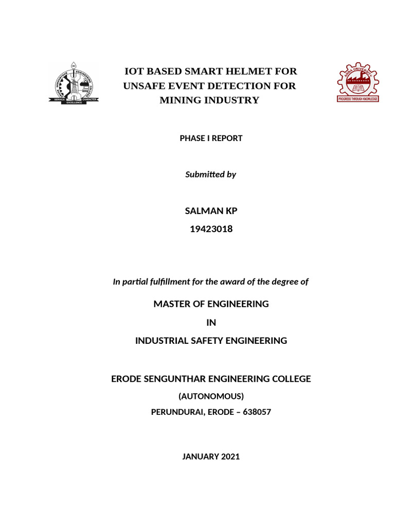 SAMPLE REPORT PHASE I | PDF | Air Pollution | Network Topology