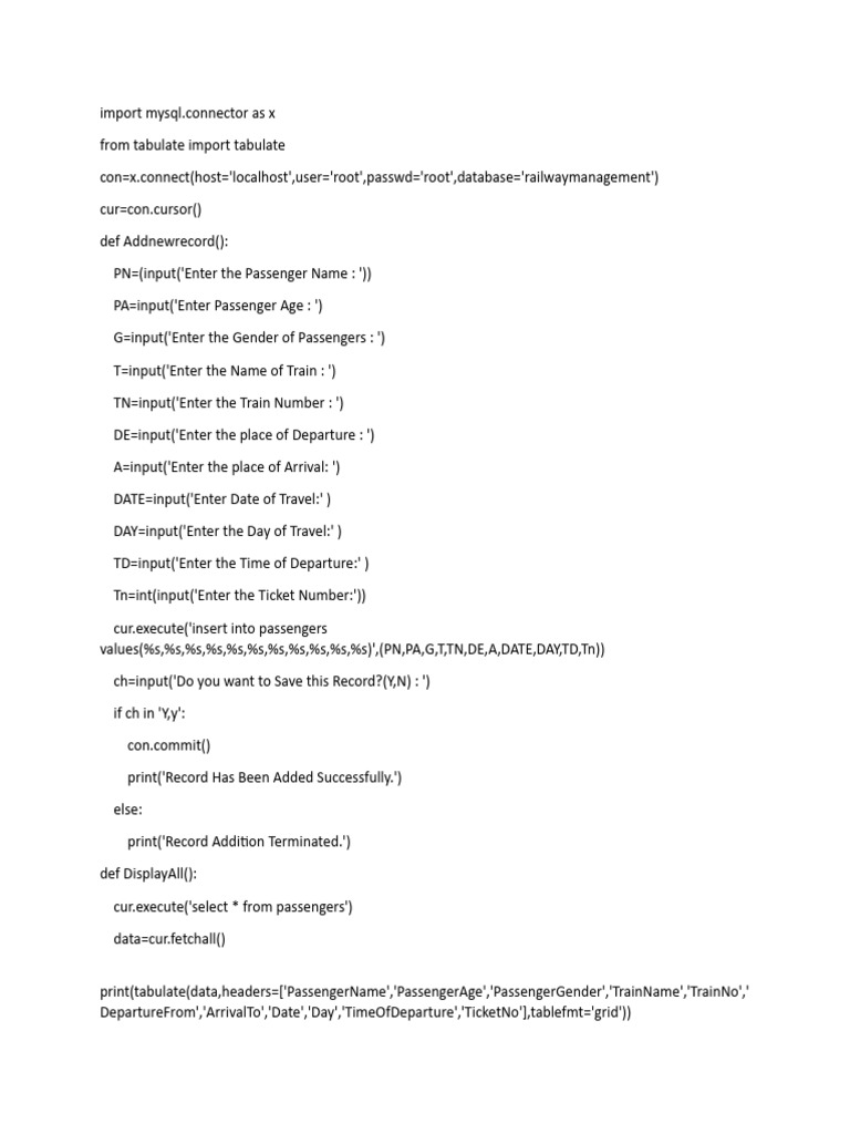 Passengers Project | PDF | Computing | Computer Programming Passengers Project | PDF | Computing | Computer Programming