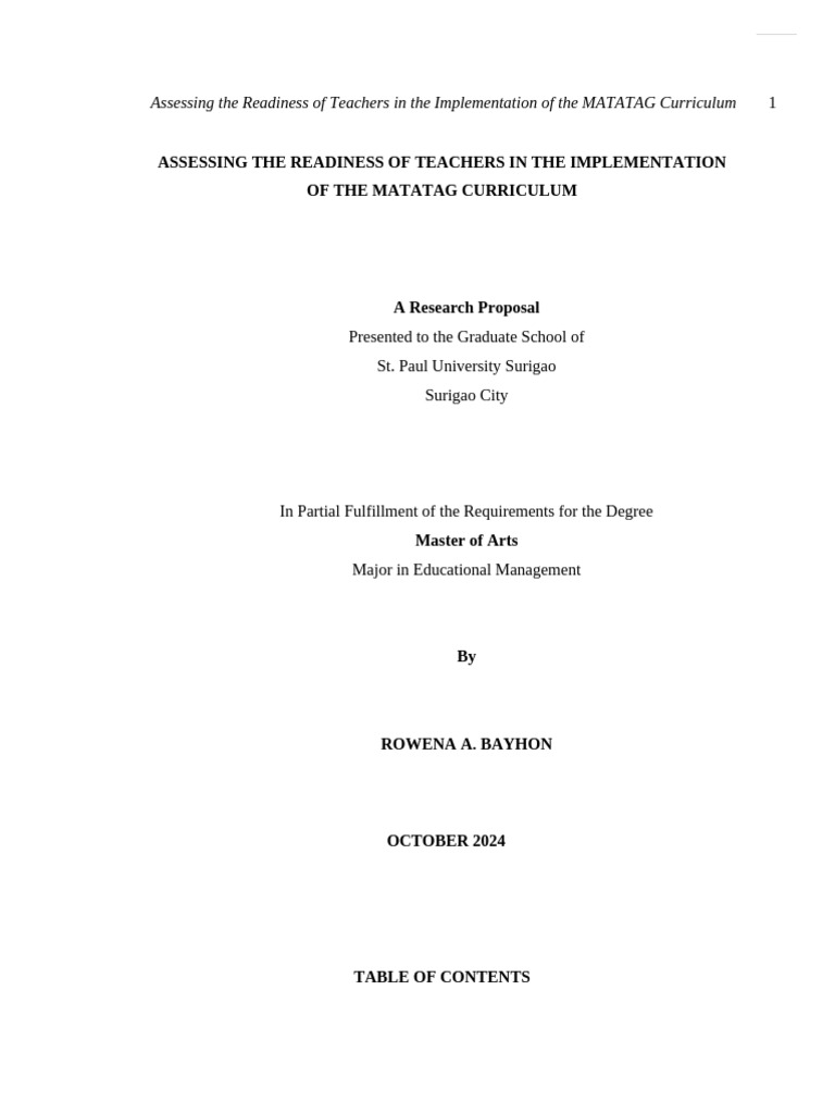 RESEARCH MA'AM WENG NEW Edited | PDF | Curriculum | Teachers