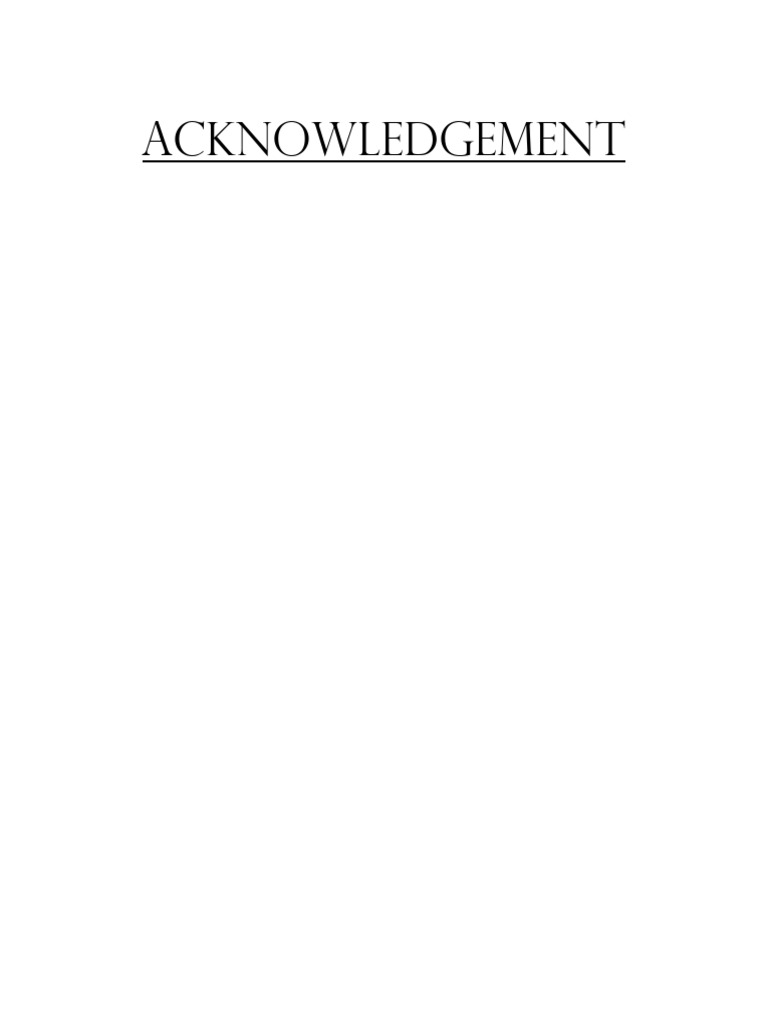 Acknowledgement Phy | PDF