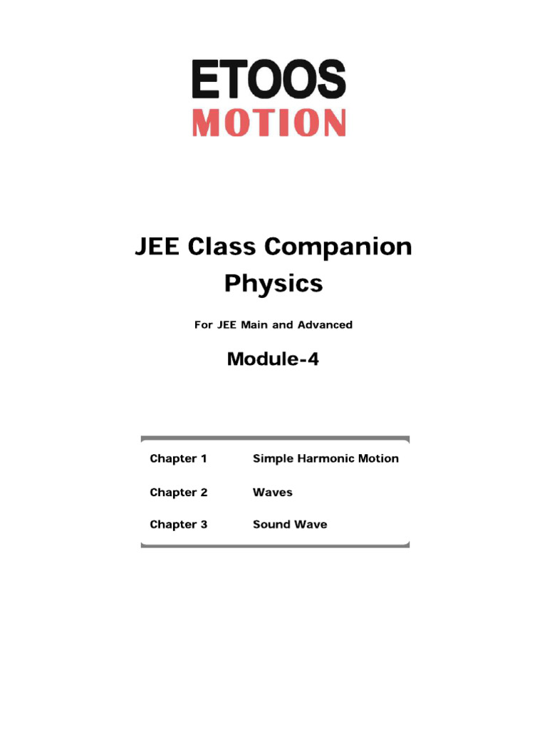 Wave and SHM - Compressed | PDF