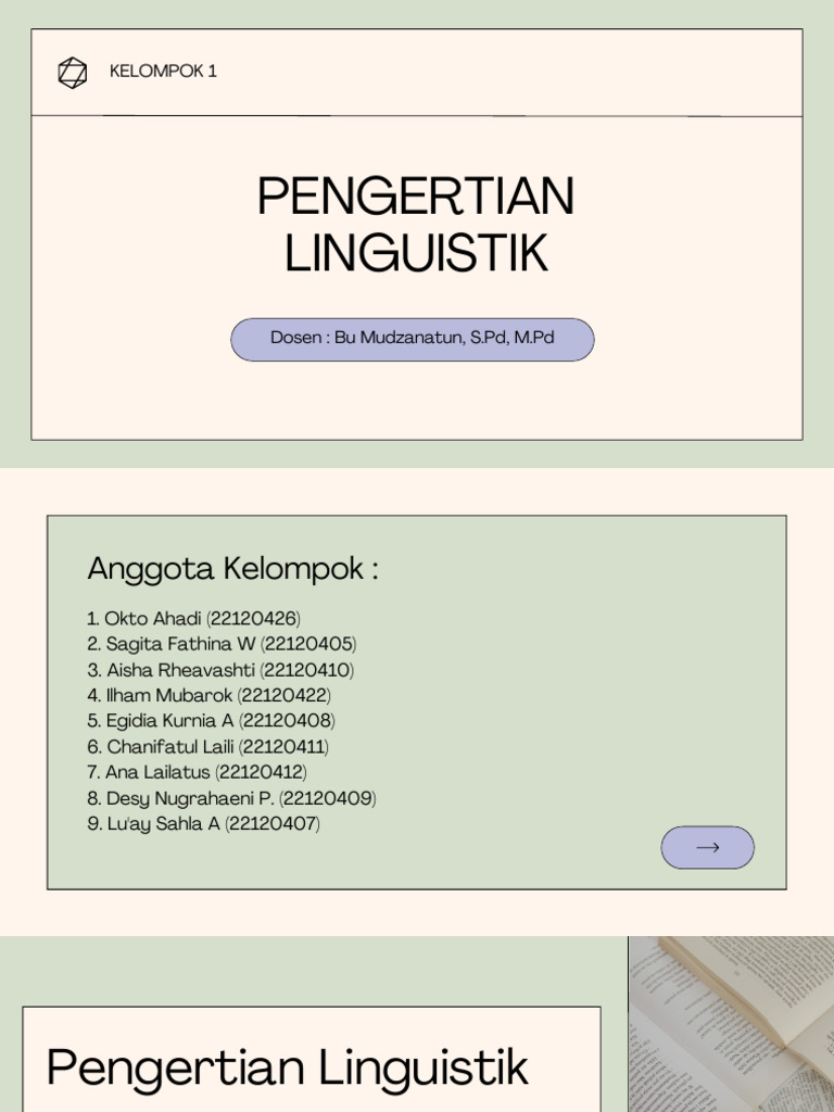 Kel 1 Linguistik KD Basindo | PDF