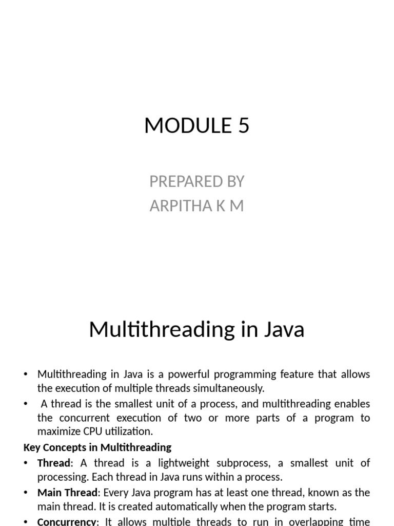 Java Multithreading Concepts Explained | PDF | Thread (Computing) | Process (Computing)