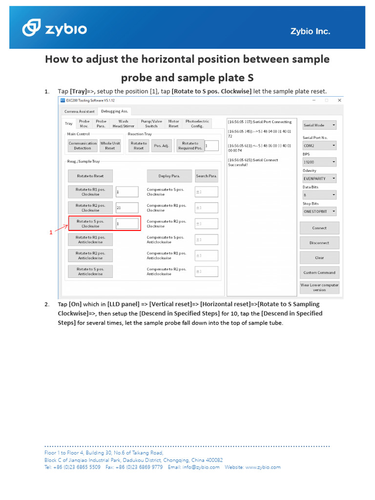 Chemistry-EXC200-Techique Guide-4.how To Adjust The Horizontal Position ...