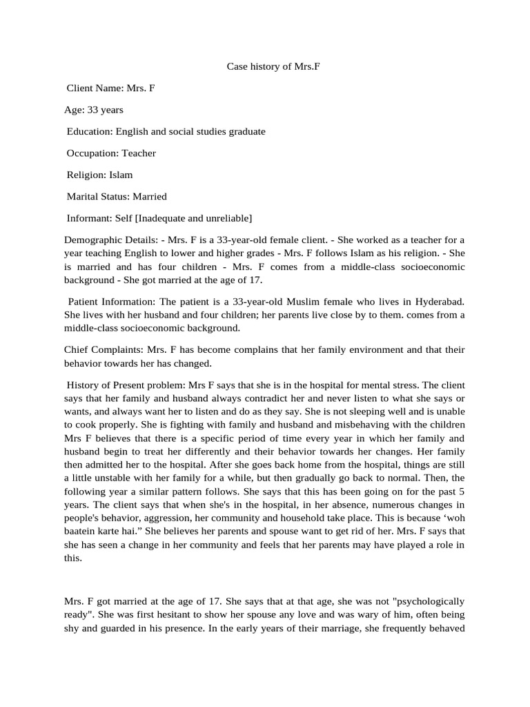 case history nalsar presentation | PDF | Hallucination | Behavioural Sciences