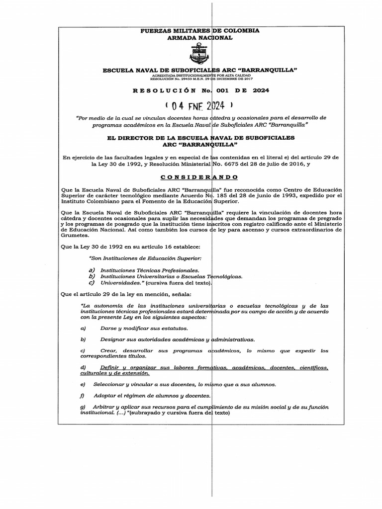 Resolucion-001-04012024 | PDF