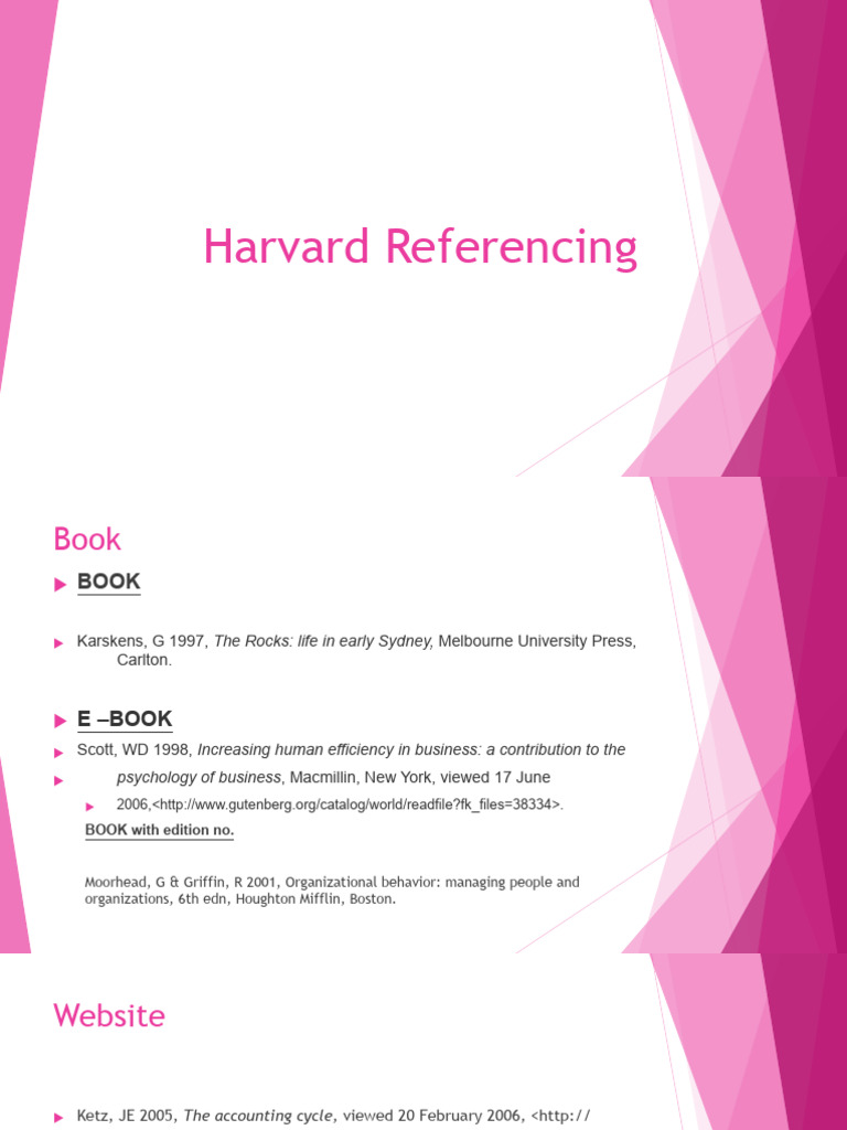 Harvard Referencing Ppt | PDF