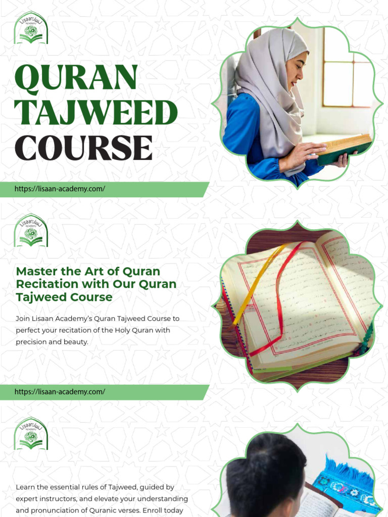 Quran Tajweed Course - Lisaan Academy | PDF