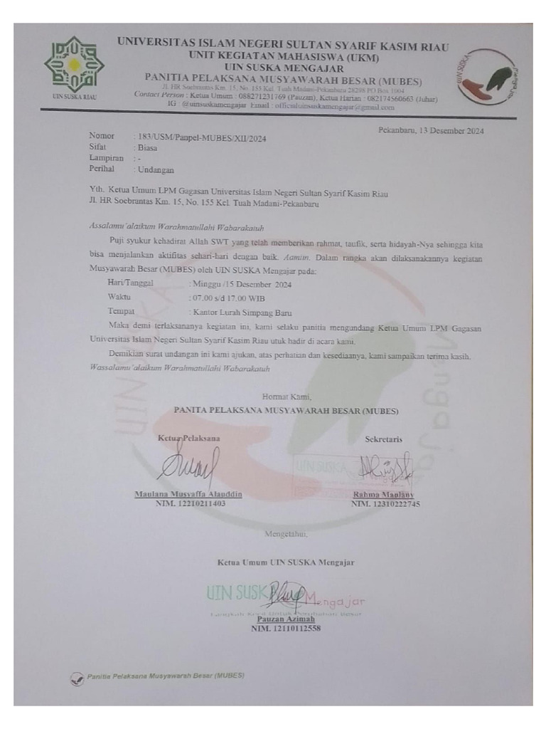 Undangan LPM Gagasan | PDF