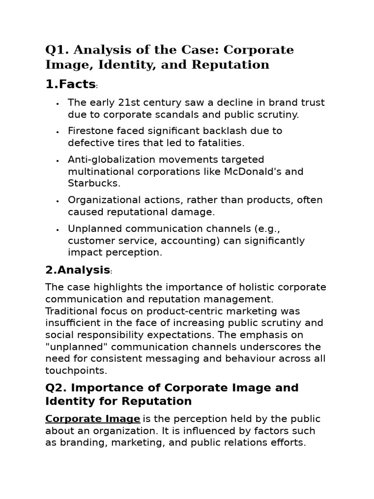 CCPR Assingment | PDF | Reputation | Brand