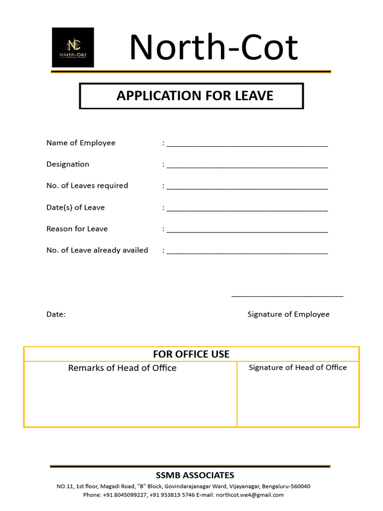 Leave Form | PDF