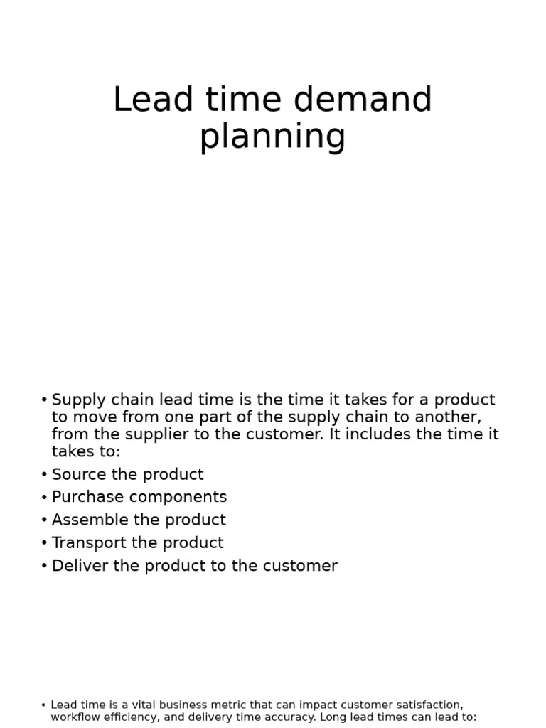 Understanding Lead Time Demand | PDF | Coefficient Of Variation ...