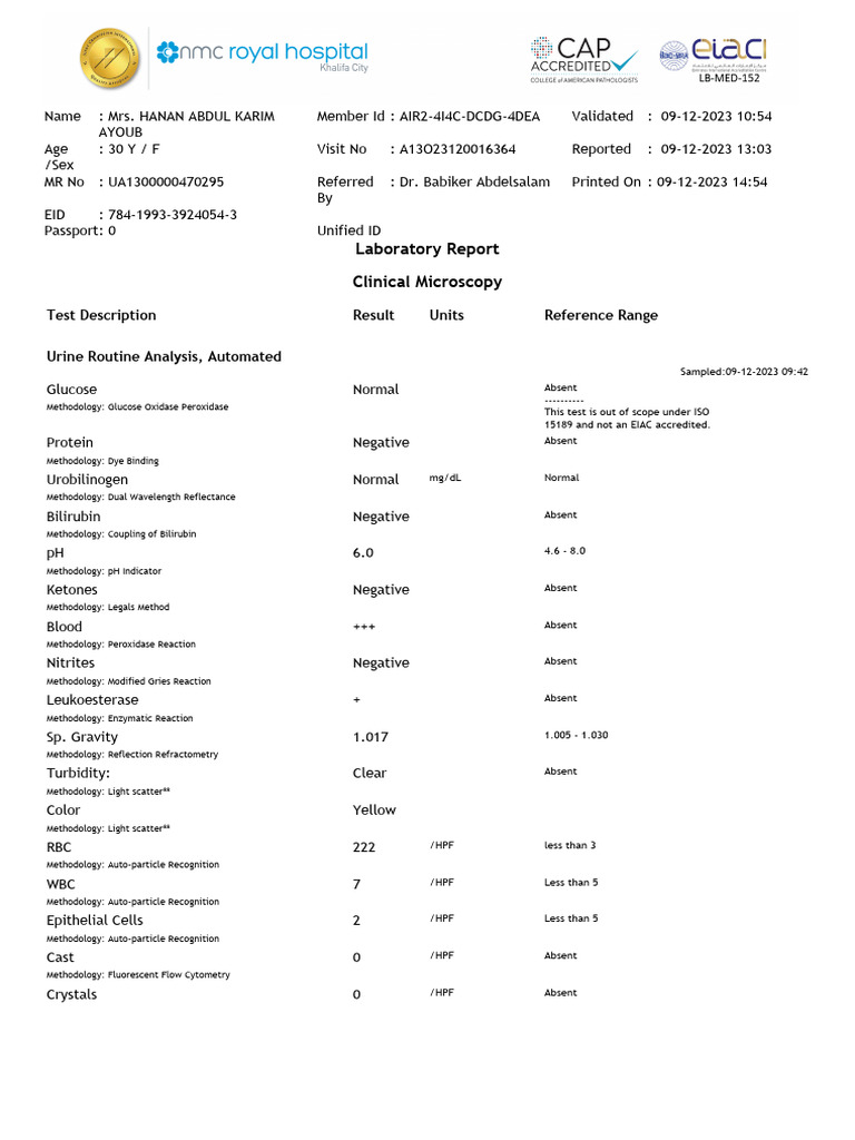 Urine Routine Analysis, Automated | PDF | Glucose | Laboratory Techniques