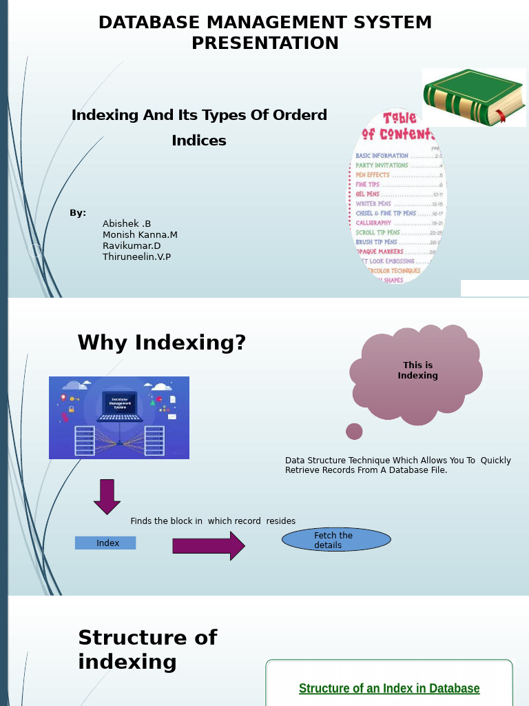 Introduction To Indexing In Database Management Systems Print Pdf Database Index Databases