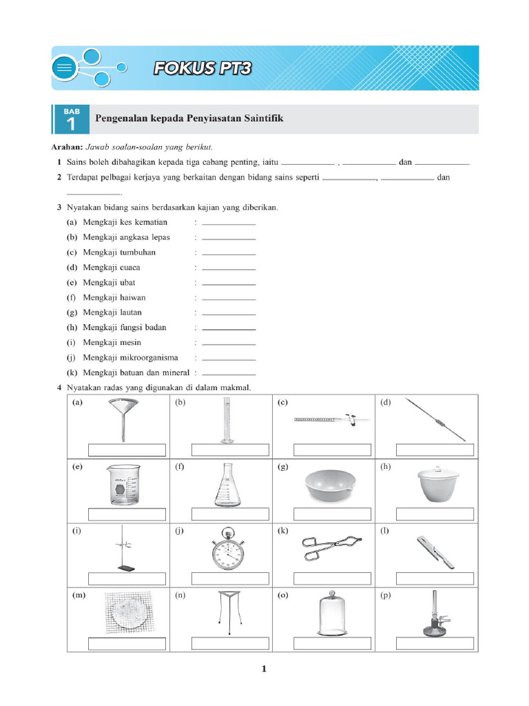 Latihan Sains Tingkatan 1 - 20241220 - 202015 | PDF