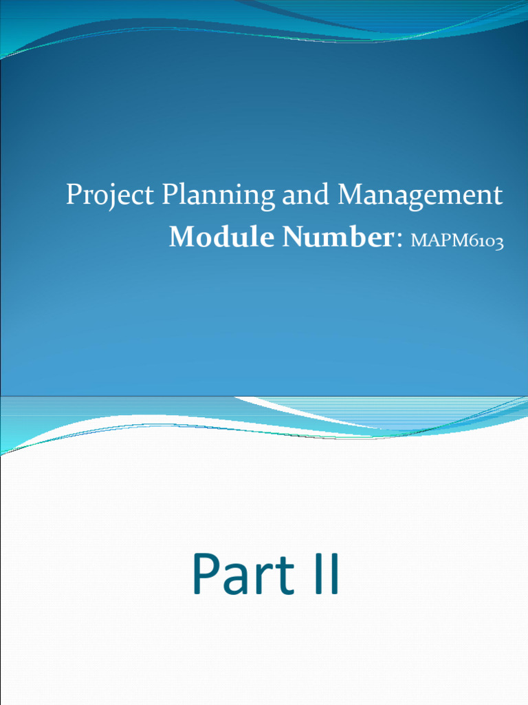 Project Planning and Management - 27 Nov. 2024 | PDF | Risk