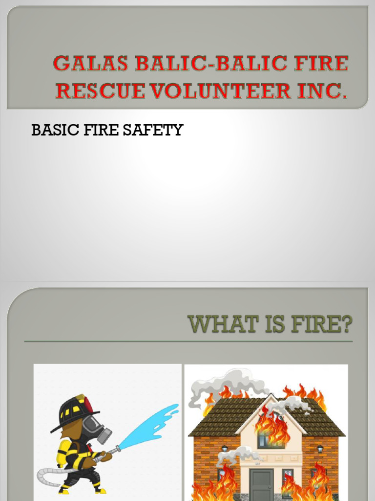 BASIC-FIRE-SAFETY (1) | PDF | Heat Transfer | Fires