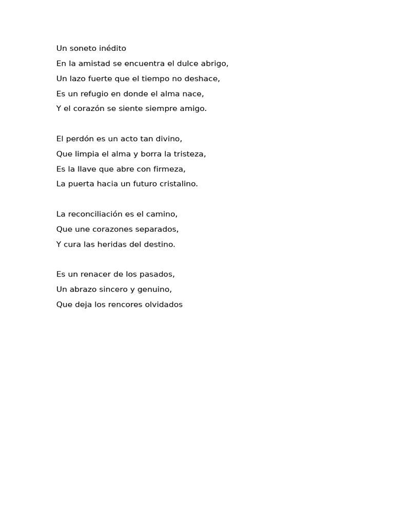 Un soneto | PDF