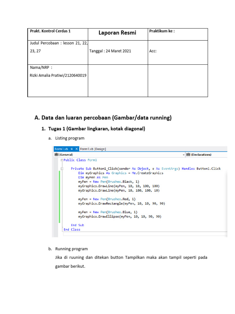 019-Rizki Amalia Pratiwi-Laporan Prak 2 | PDF