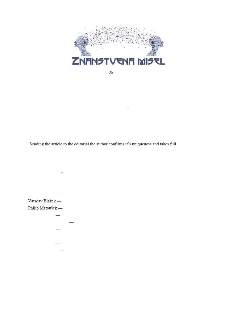 Znanstvena Misel Journal 40 2020 Vol 2 | PDF
