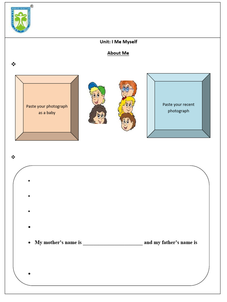 Grade 1 - P.O.I - ws1 - I Me Myself - July | PDF