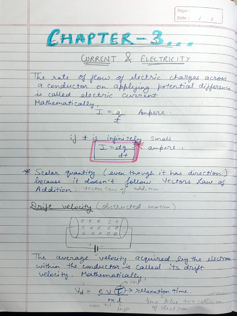 Current and Electricity (1) | PDF