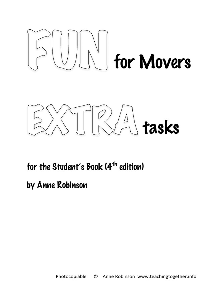 Fun for Movers Tasks: Units 1-7 | PDF | Crocodile